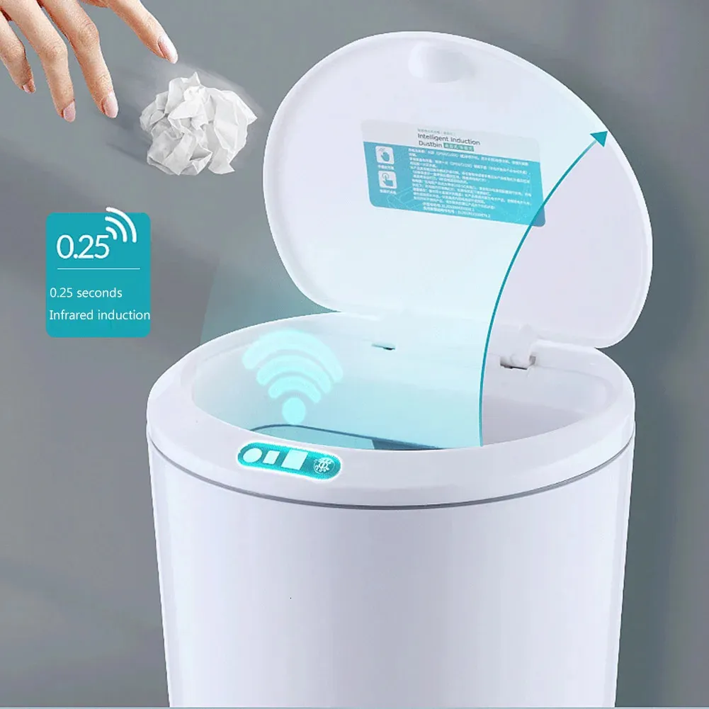DHgate.com:Automatic Smart Induction Trash Can with Motion Sensor - 3L ...