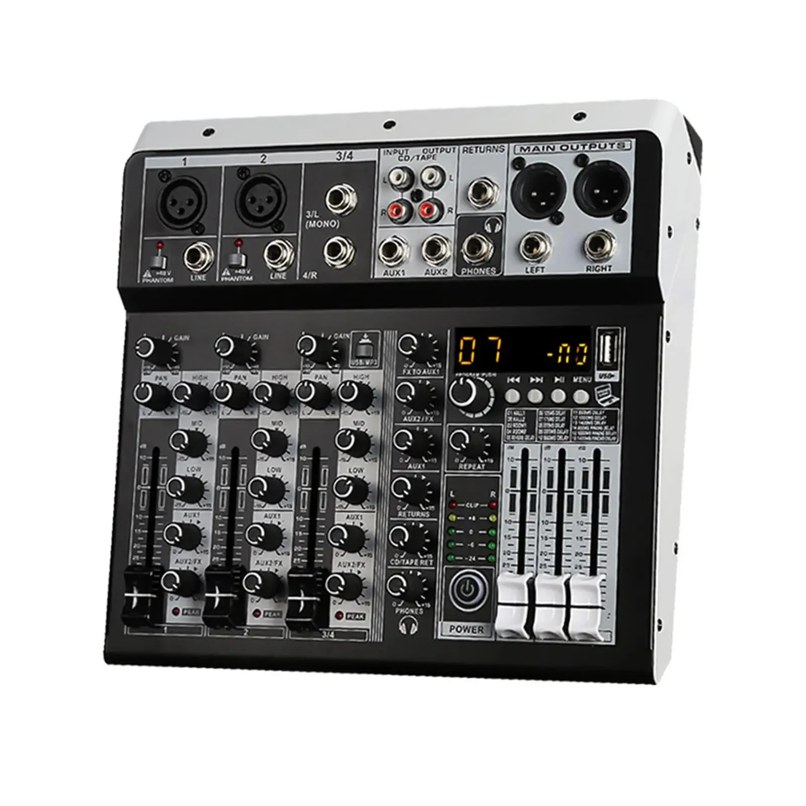 DHgate.com:Professional 4-Channel Digital Audio Mixer with Dual Mono ...