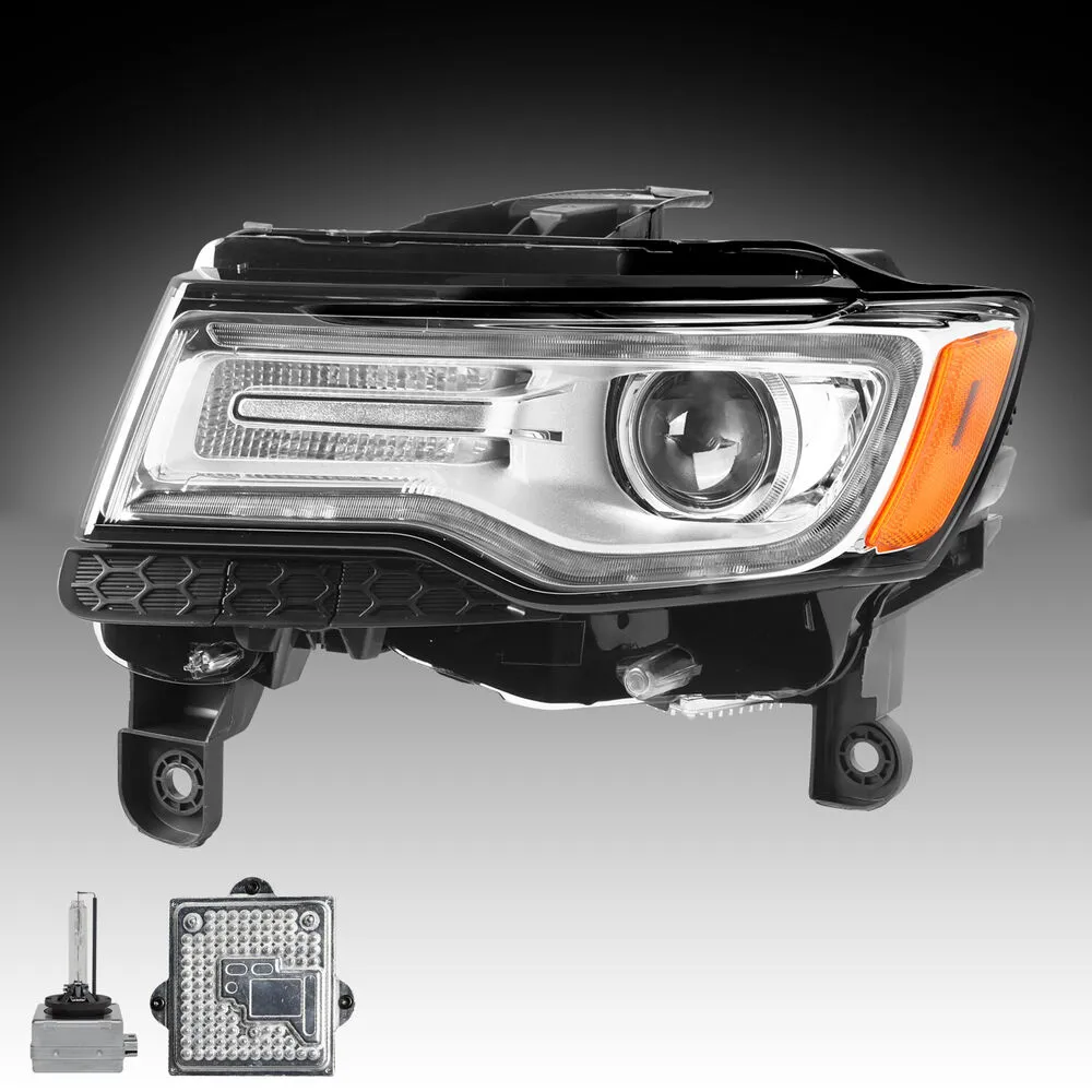 2016- Grand Cherokee Xenon HID Headlight - Left Driver Side Replacement ...
