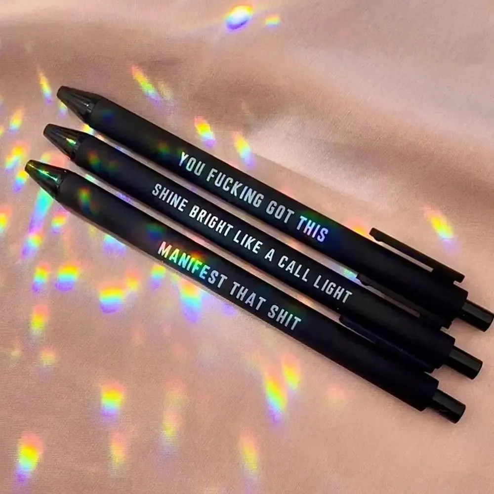 11 Funny Word Pens Set - Cool Ballpoint Pens for Students & Novelty ...