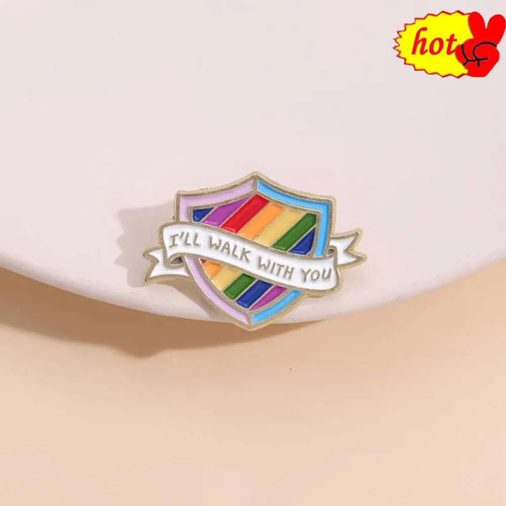 Rainbow Shield Brooches: Friendship Lapel Pins for Kids & Friends ...