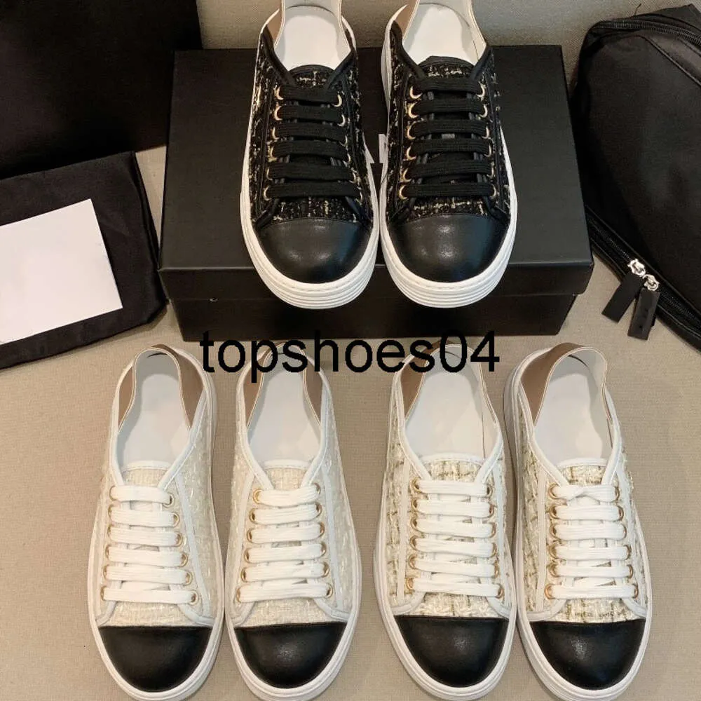 New Standard Small Court Shoes Chanells White Woven, 35 40 Channel Size ...