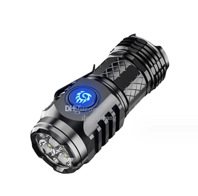 DHgate.com:Super Bright Mini LED Handheld Flashlight with Built-in ...