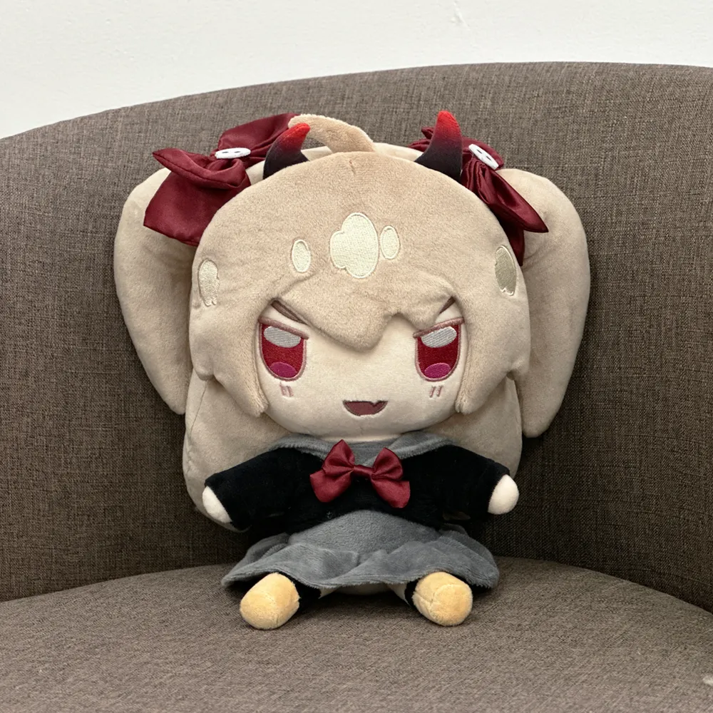 Evil Neuro-sama Plush Toy - Cute Anime Girl Doll in Black Dress - Soft ...