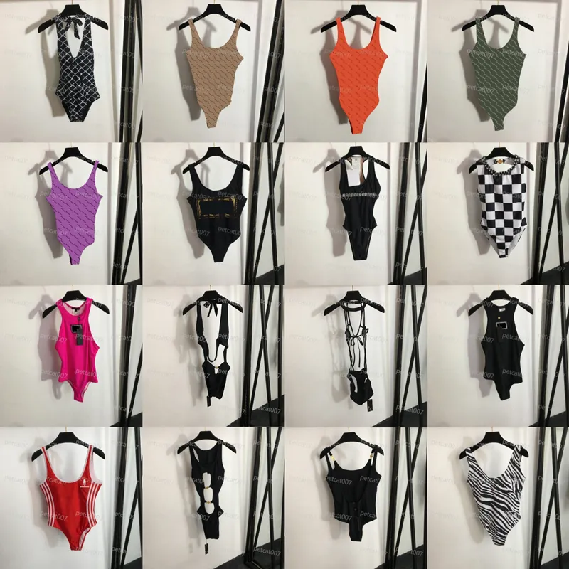 Designer One Piece Swimsuit - Stylish Printed Bikini, Halter Neck ...