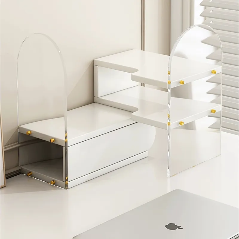 Adjustable Desktop Bookshelf: Expandable Acrylic Desk Organizer - Shop ...