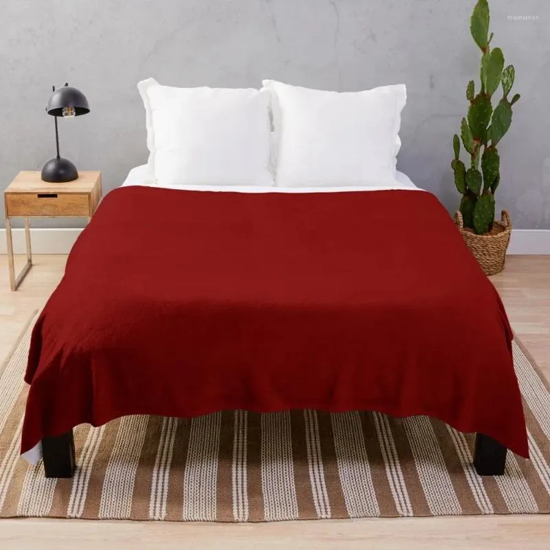 Maroon Throw Blanket - Soft Red Shades for Winter Warmth, Summer Picnic ...