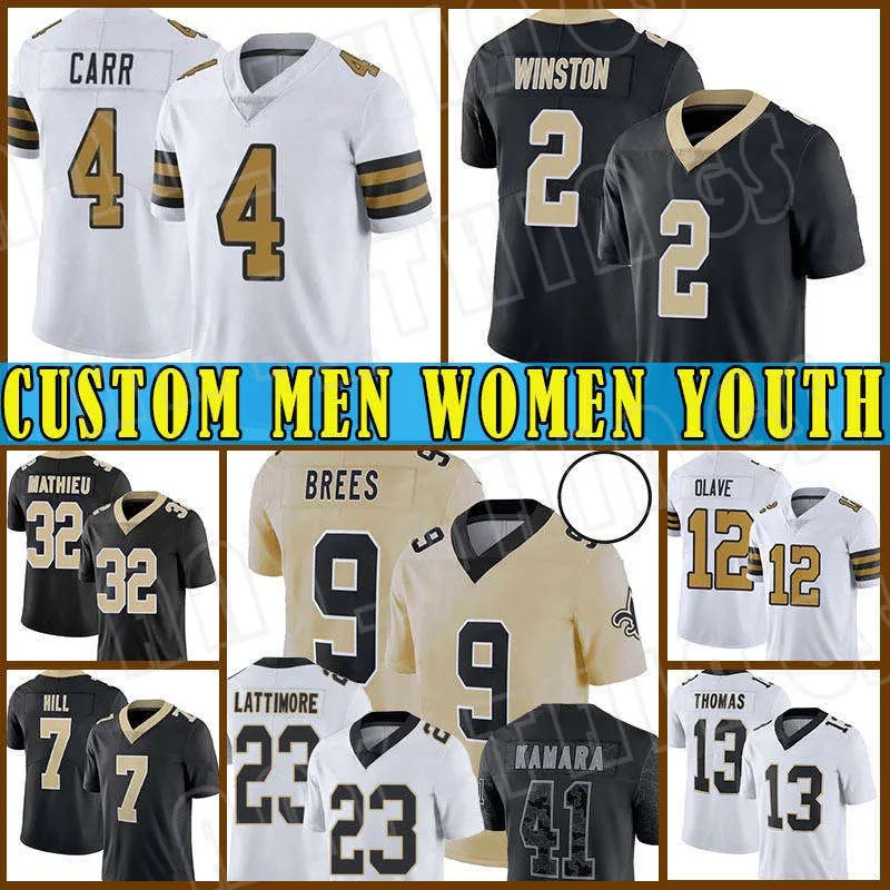 9 Football Jerseys: Drew Brees, Alvin Kamara, Derek Carr, Chris Olave ...