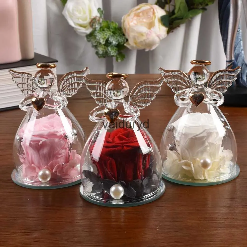 DHgate.com:Preserved Angel Rose Gifts: Glass Angel Figurines for Home ...