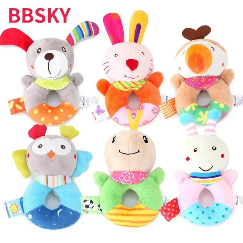 Cute Baby Rattle Toys: Musical Puppy with Bell - Soft, Educational Toy ...