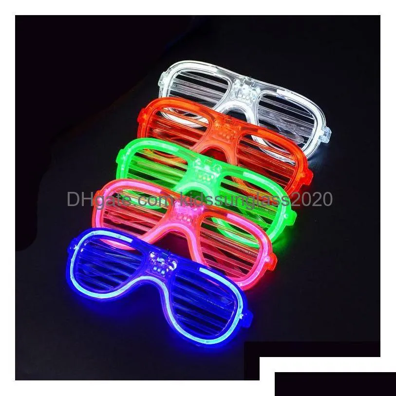 Led Toys Lighted Glow Toy Flashing Shutter Glasses Party Rave Halloween ...