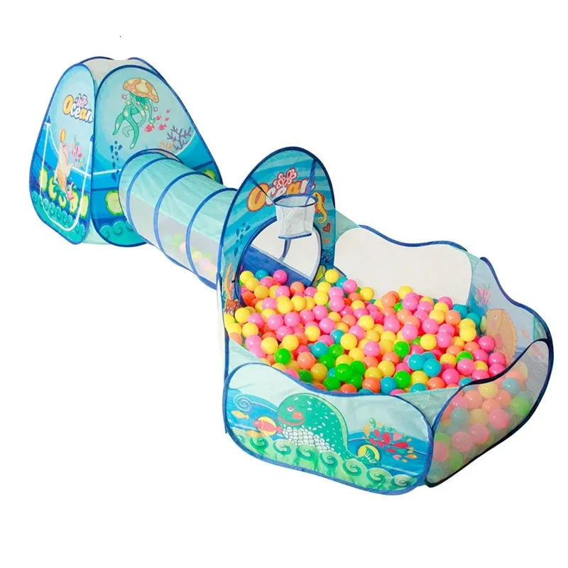 DHgate.com:Pop-up Ball Pit Play Tent Tunnel Set for Kids Indoor Outdoor ...