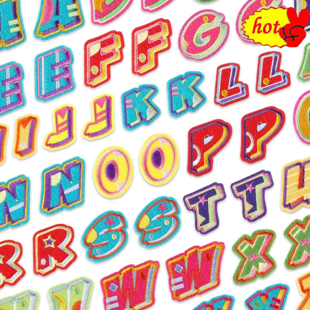 26 Alphabet Iron On Patches: Premium Embroidery Letters for Clothes ...