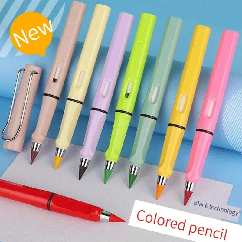 DHgate.com:12 Colors Set ing Pencil with Eraser Unlimited Writing ...