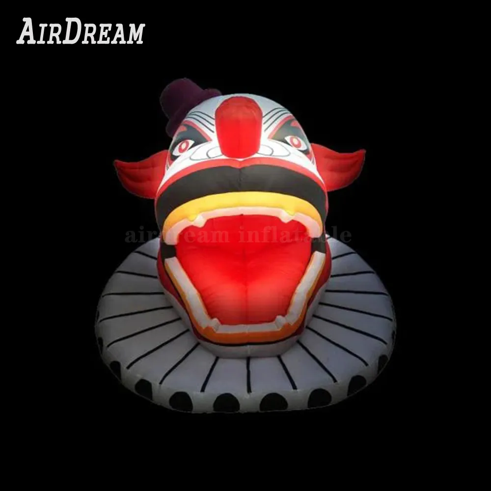 Giant Halloween Inflatable Clown Head - 10/16/20 ft Creepy Decoration ...