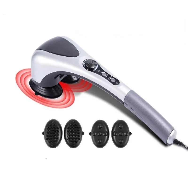 Infrared Dual-Head Electric Massager for Neck, Waist, Leg Pain Relief ...