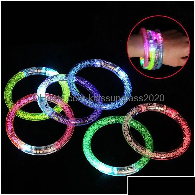 LED Rave Toy Fluged Glow Toys Acrylic Flasing Bracelet Bracelets ...