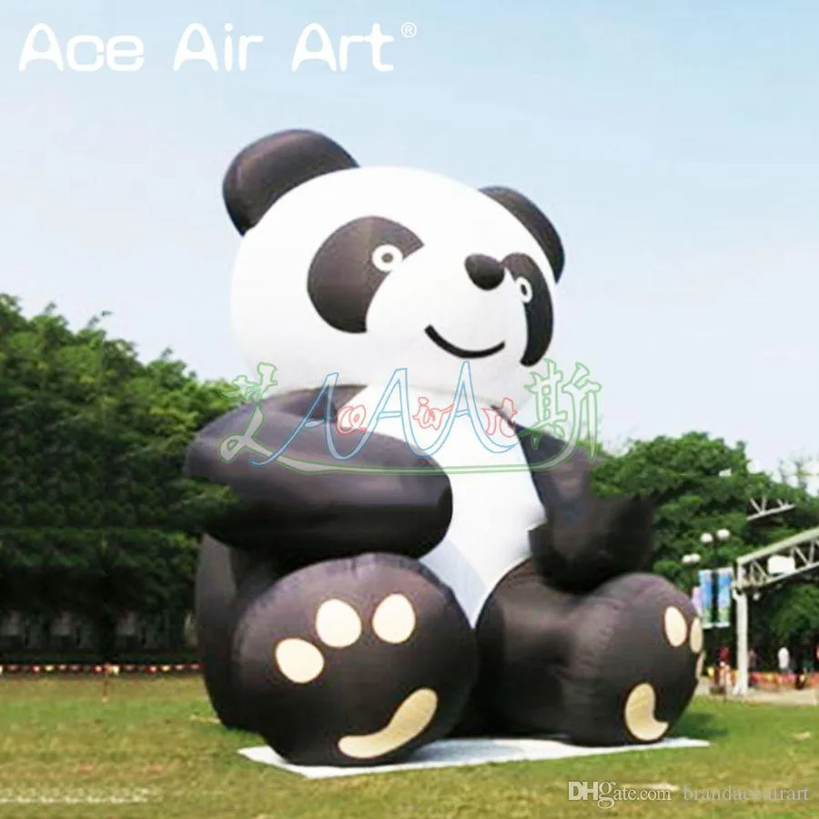 Wholesale 5m Inflatable Panda Bear Large Animal Character Model For ...