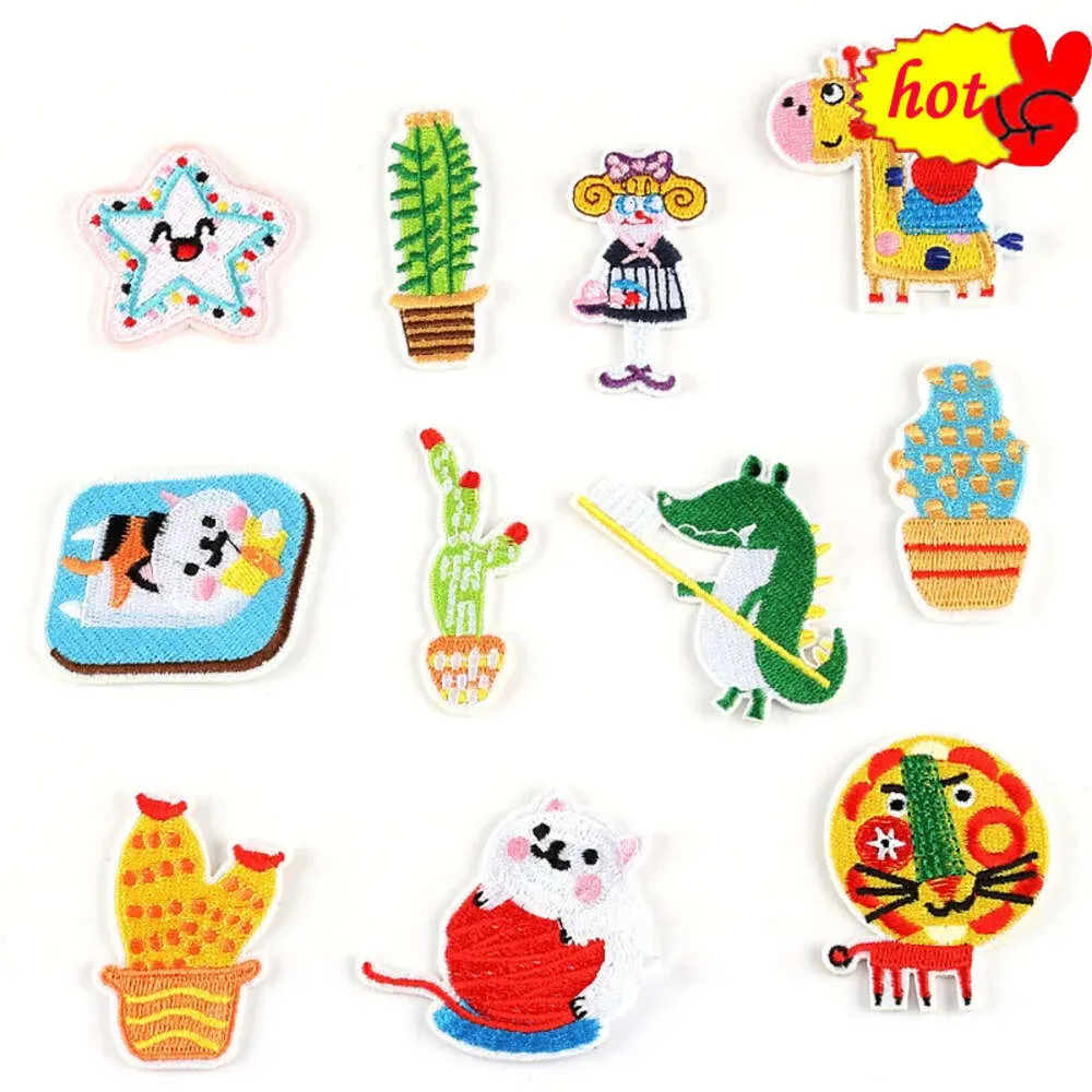 Cute Animal Iron On Patches for Kids' Clothing - Embroidered Designs ...