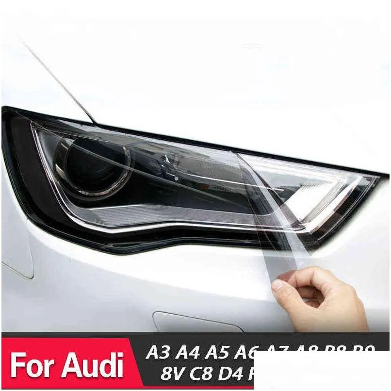 DHgate.com:Car Headlight Protective Film Smoked Black TPU Sticker for ...