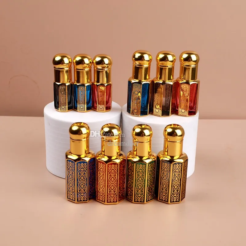 Mini Glass Perfume Bottle Roller 3ml 6ml 12ml Vintage Roller Bead ...