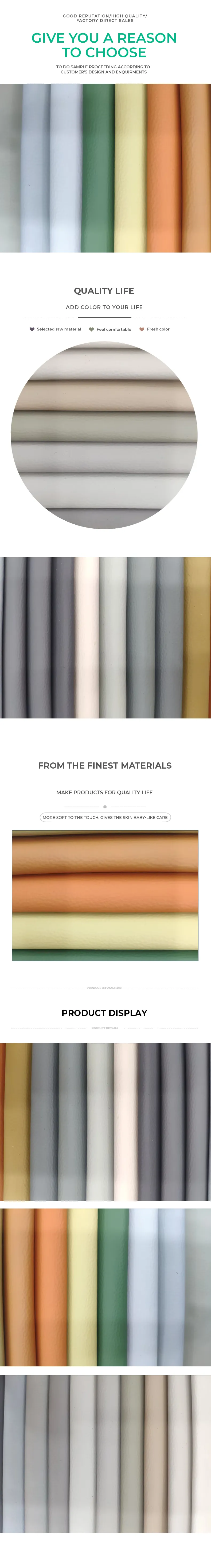 PVC leather sofa fabric, linen material with solid pattern for car seat ...