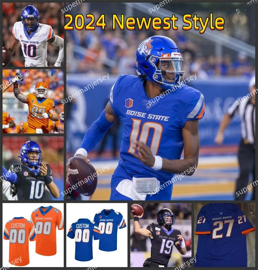 Rodney Robinson Ashton Jeanty Boise State Football Jersey - Custom ...