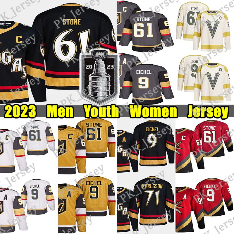 Vegas Golden Knights 2024 Stanley Cup Final Hockey Jerseys Mark Stone ...