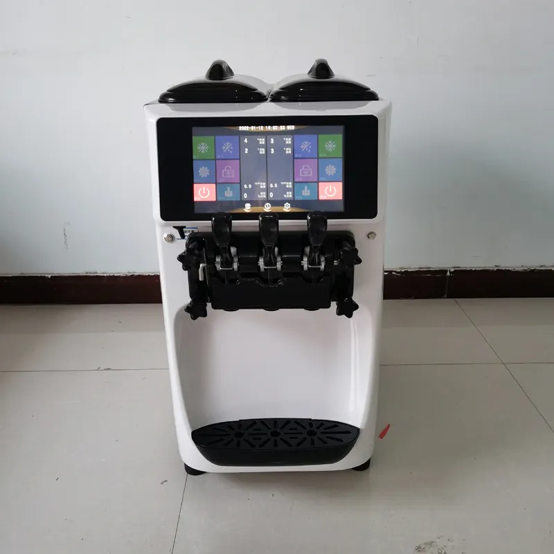 Stainless Steel Smart Ice Cream Maker 7 Days Self Cleaning, 3 Flavors ...