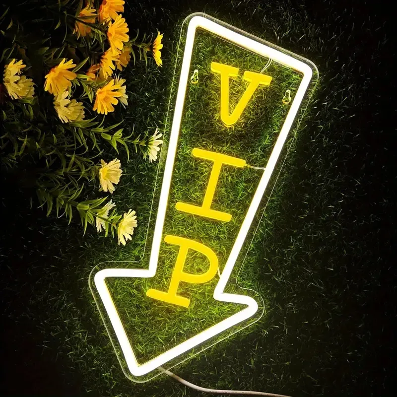 VIP LED Neon Sign - Dimmable Party Decor, Bar Sign, Club Lighting ...