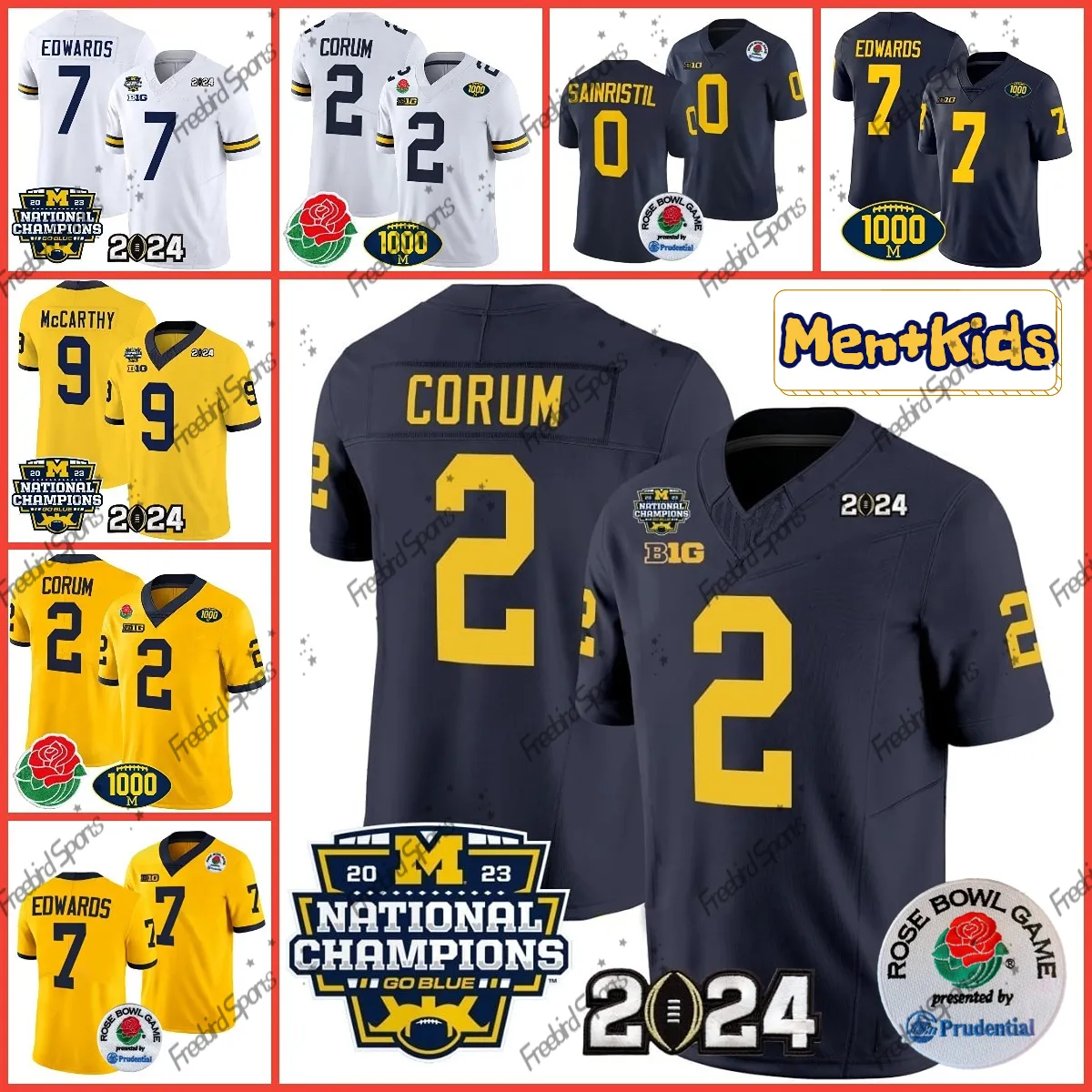 CHAMPIONS Des Wolverines Du Michigan 2023 2024 Roman Wilson 0 Mike ...