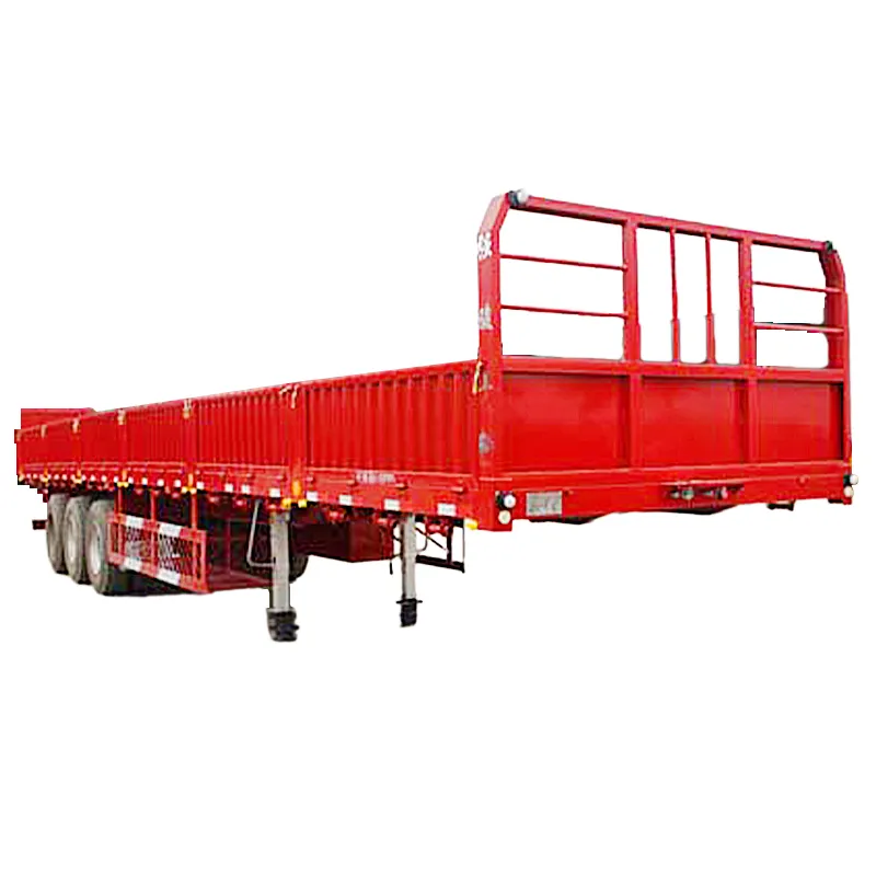 High Strength Steel LJM9400 Panel Semi Trailer For Construction ...
