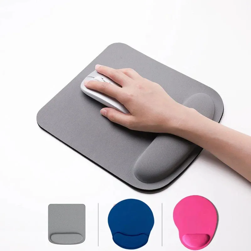 Ergonomic Beige Mouse Pad: Comfortable Solid Color EVA Pad for Office ...