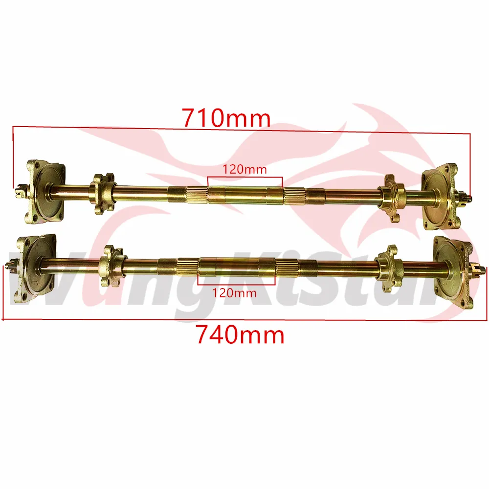 DHgate.com:710/740mm Rear Axle Assembly Kit Rear Axles Sprocket Brake ...