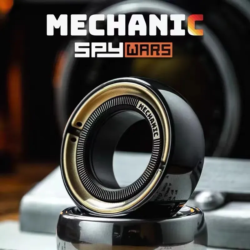 Premium Fidget Ring - LAUTIE Mechanic C Pro: Copper Zirconium Gyroscope ...