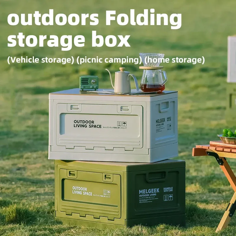 DHgate.com:240112 Portable Folding Camping Storage Box with Large ...