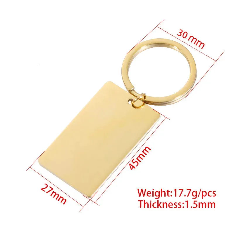 Car Keychains: Rectangle Stainless Steel Keychain Blanks For ...