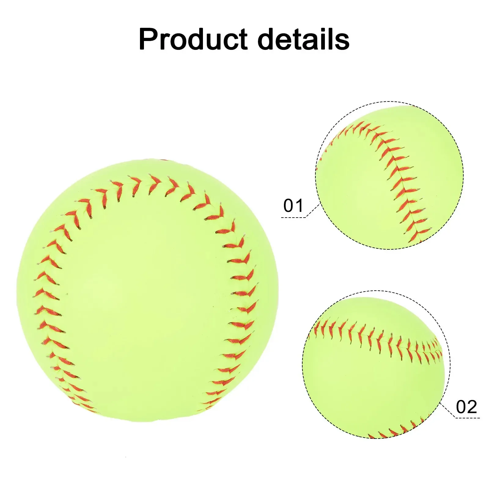 240113 Soft Baseballs For Kids 12 Inch Official Size Training Ball ...