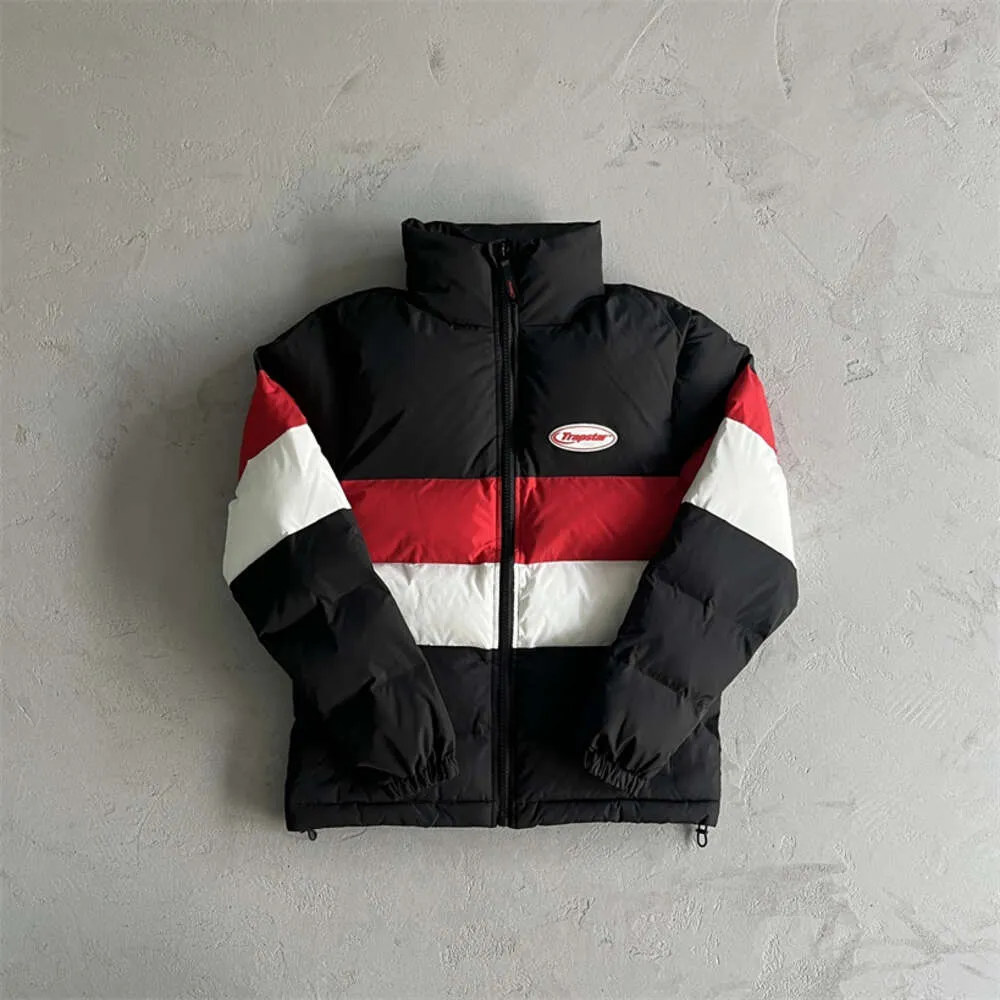 DHgate.com:Trapstar Winter Men's Down Cotton Coat Thickened Bright Face ...