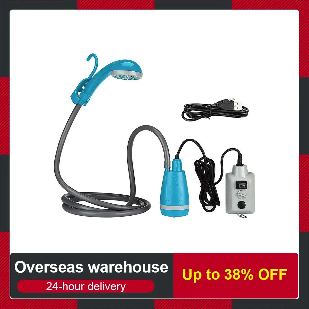 Portable Camping Shower Set 20L Bucket, Rechargeable Pump, Shower Head ...
