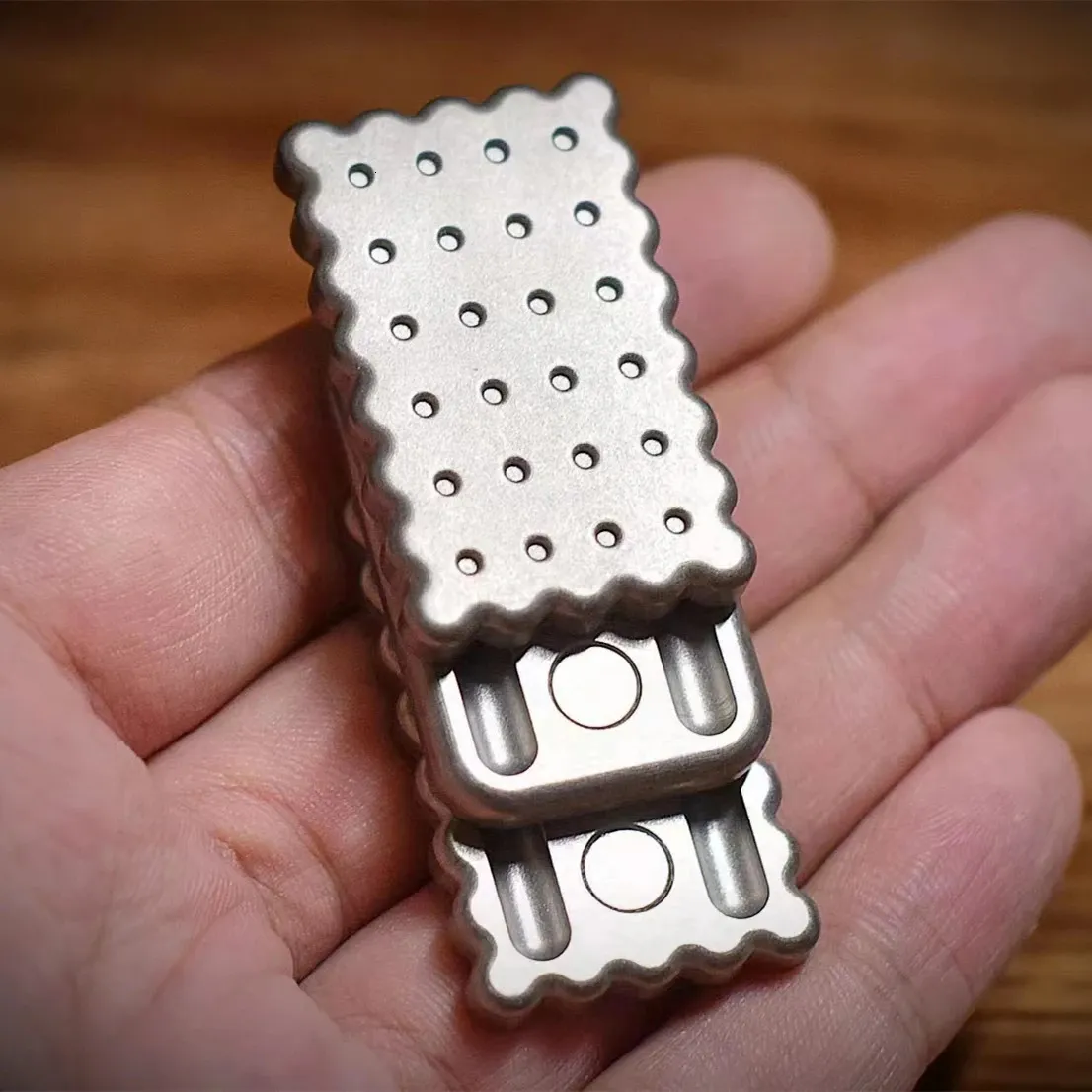 Lee Orange Cookie Fidget Slider EDC Focus Toy For Stress Relief | Quiet ...