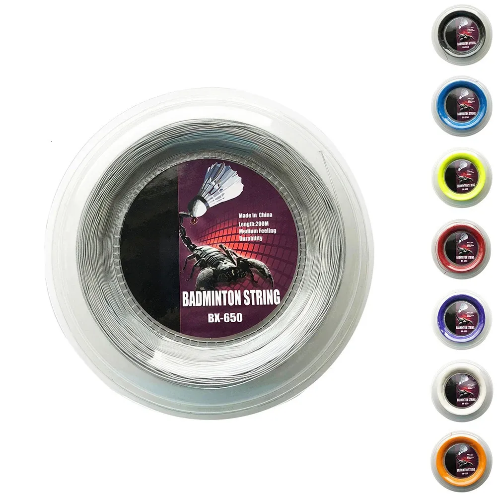 Durable Badminton String Set - 200m Nylon Training Line, 0.72mm, Plus ...
