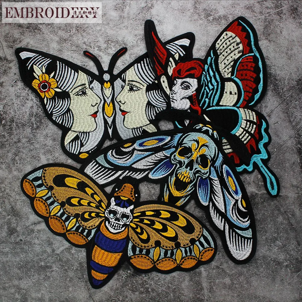 DHgate.com:Butterfly Embroidered Iron-On Patch for Clothes Repair and ...