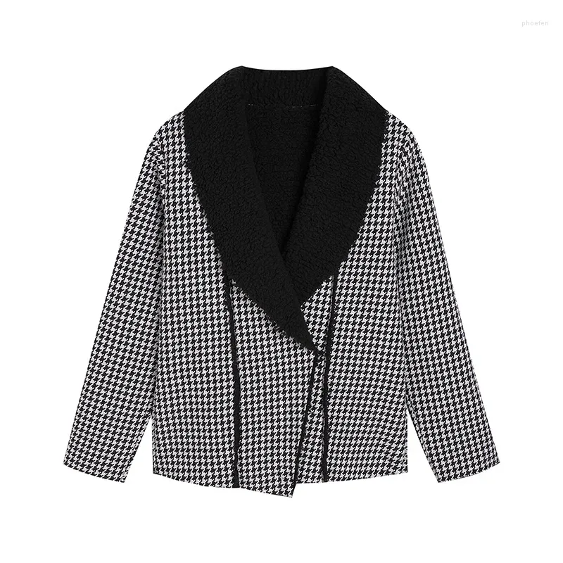 Cardigan À Manches Longues Et Col Polo Pour Femme Tricot À La Mode