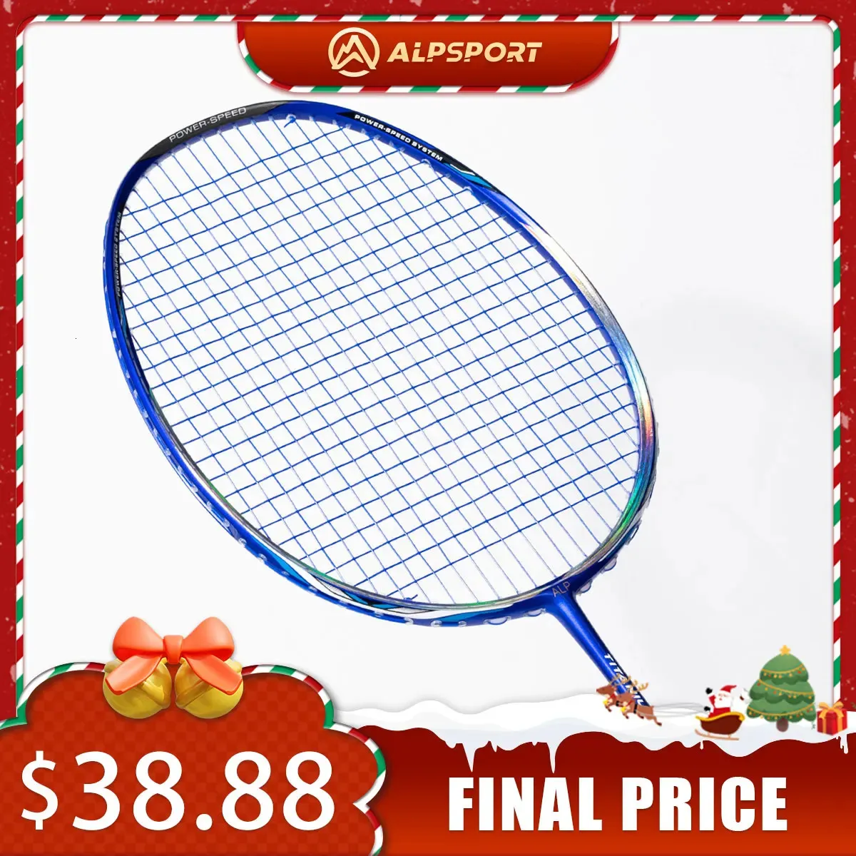 DHgate.com:Alpsport LTP Pro 8U Max Ultralight Badminton Racket - 28 lbs ...