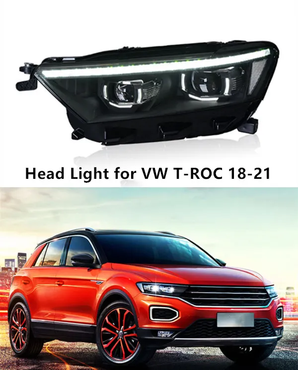 DHgate.com:T-ROC Turn Signal High-Beam Daytime Running LED Headlight Assembly (2021):Automobiles ...