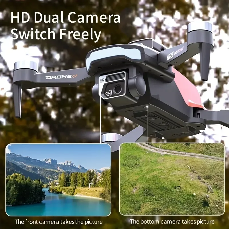 DHgate.com:X26 GPS Drone with Dual Camera and 3 Batteries, Brushless ...