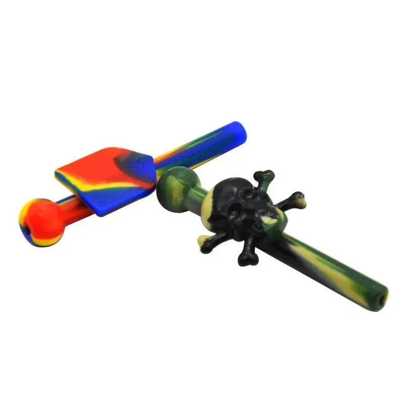 Silicone Snuffer Straw: 63mm Food Grade Nasal Snorter Pipe Colorful ...