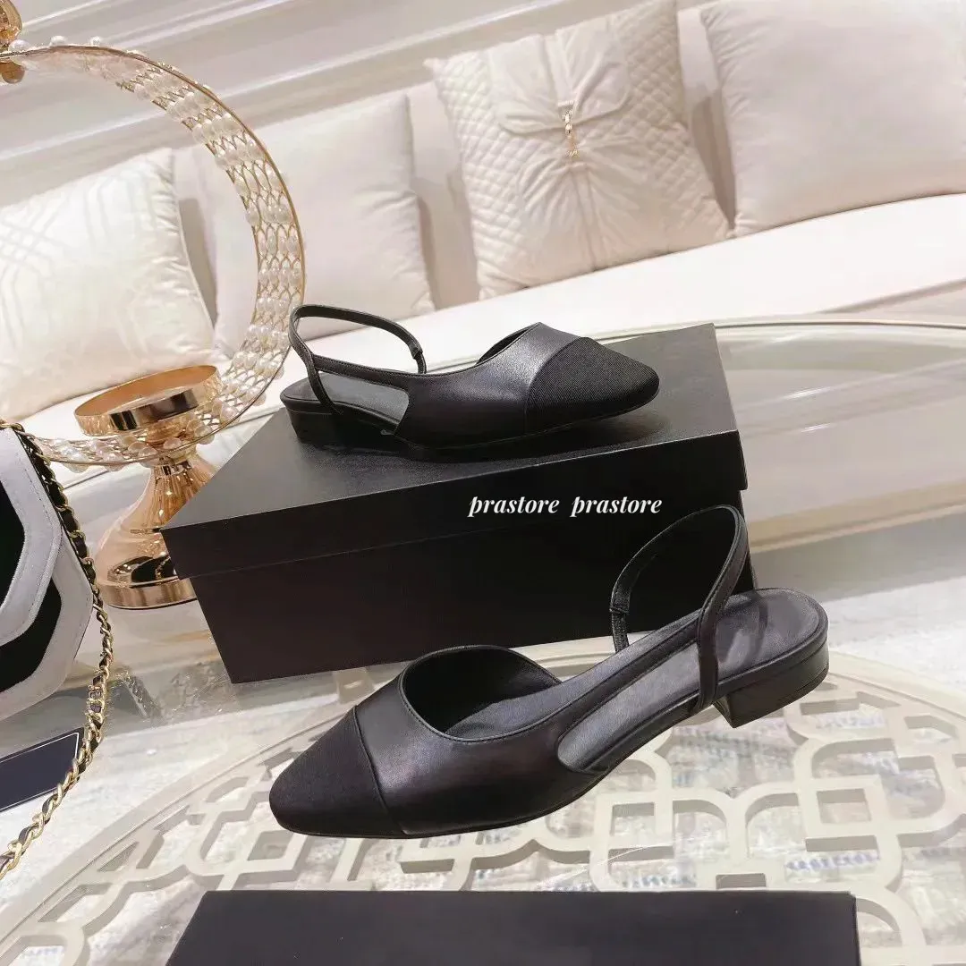 Leather High Heeled Flats: Designer Ballet Shoes For Women, Black ...