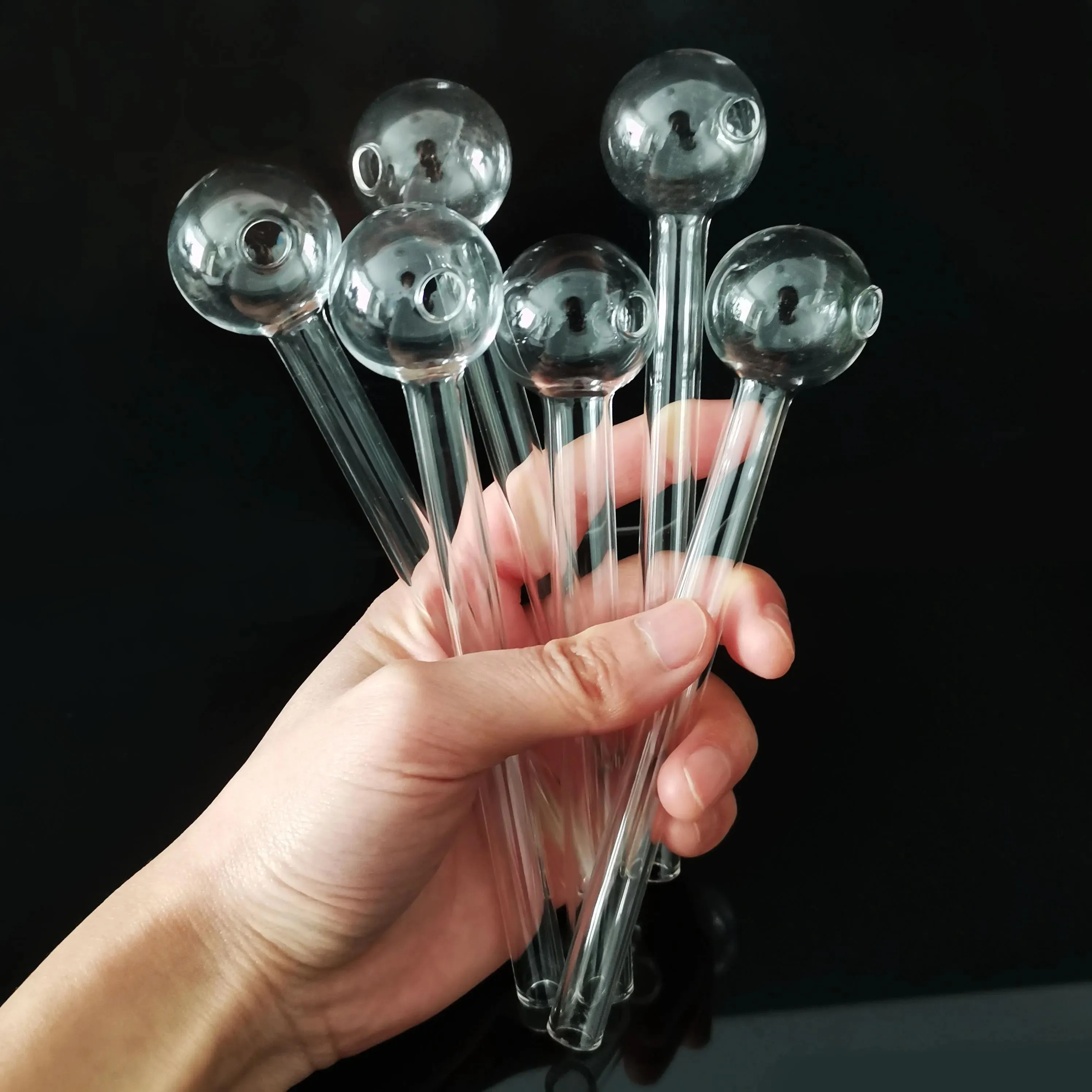 3cm Big Ball Oil Burner Glass Pipe Thick Pyrex Transparent Glass Tube Bubble Dot Nail Tips ...